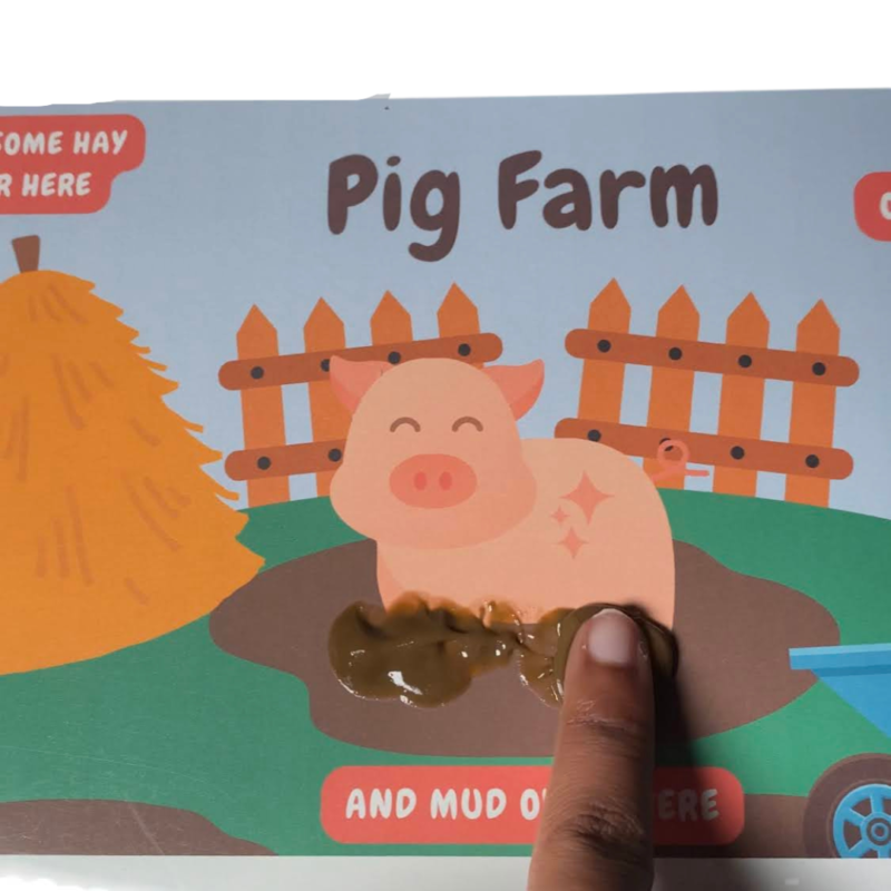 Farm Food Play Printable | Pigs Stuck in Mud! - A Dime of OT